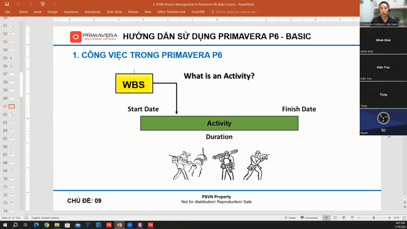 [Live-Training] Tôn vinh học viên khóa học Primavera P6 Basic tháng 7 ...
